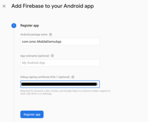 Firebase Phone number authentication IONIC (Android): - Techcedence